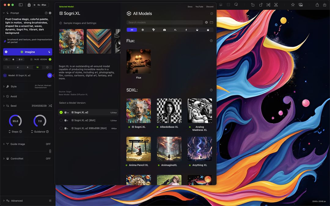 Sogni Studio for Mac | Create Images, Video & Music